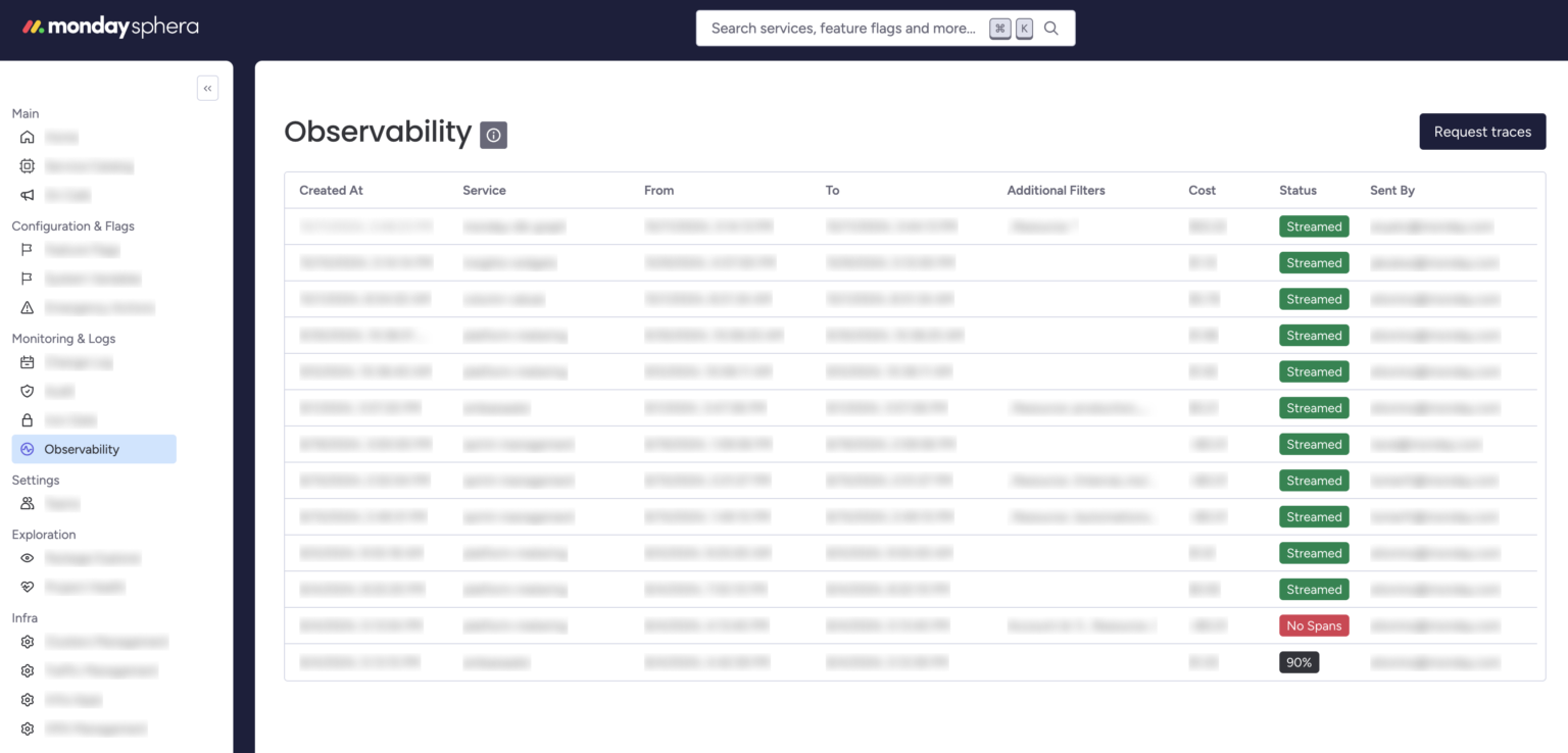 Managing Trace Volume at monday.com - monday engineering